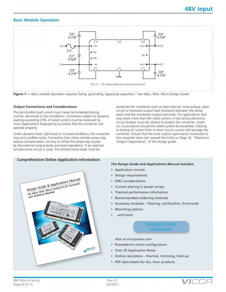 VICOR datasheet page 8
