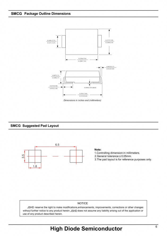 High Diode SMCG TVS diode datasheet page 5