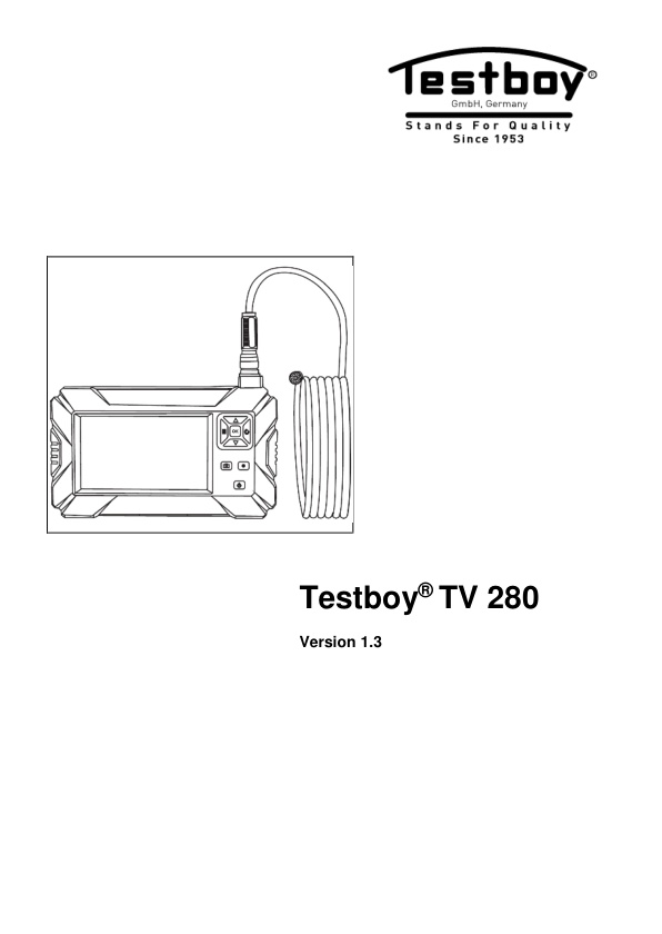TESTBOY TV 280 document preview, page 1