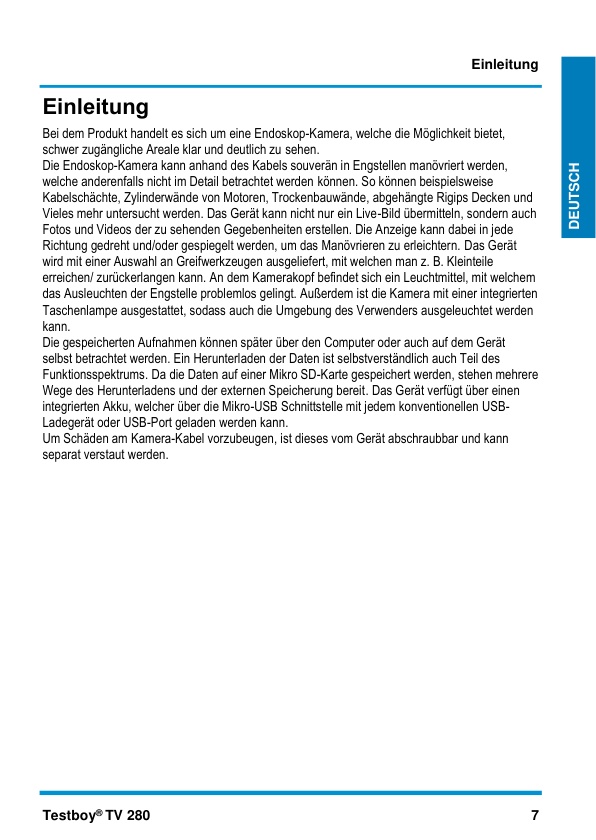 TESTBOY TV 280 document preview, page 7