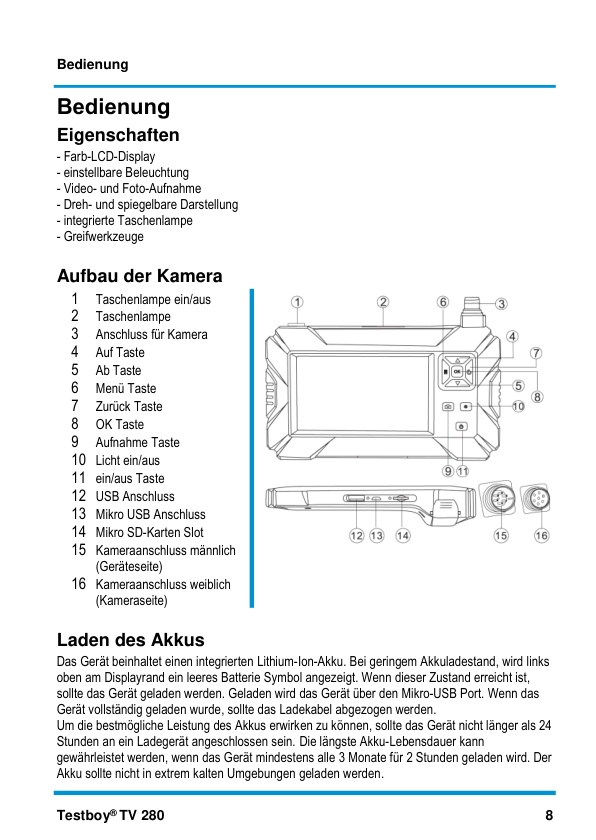 TESTBOY TV 280 document preview, page 8