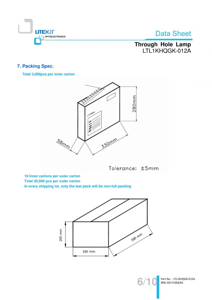 LTL1KHQGK-012A datasheet page 7