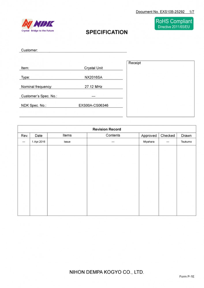 NDK specification page 1