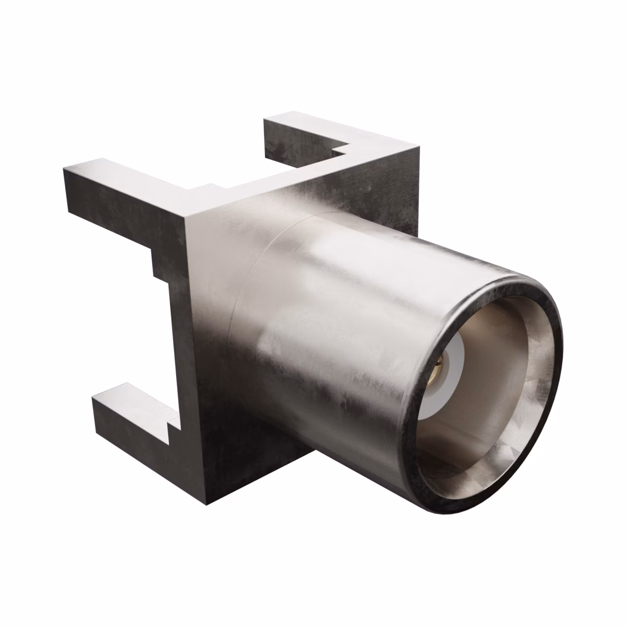 MCX Jack, Straight, PCB Receptacle, Through Hole, Brass Body, Nickel (Ni) Plated, 2.79mm Leg Length, 50 Ohms for sale