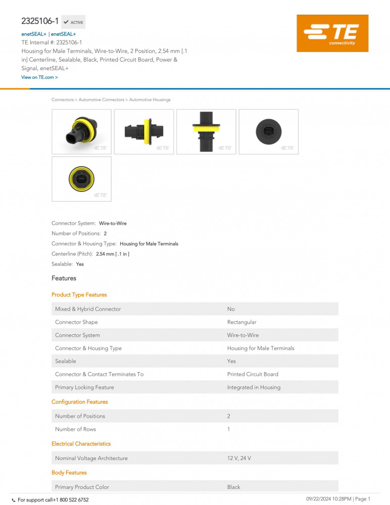 2325106-1 technical document page 1