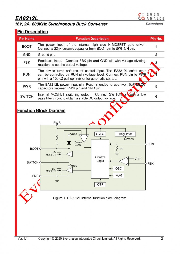 EA8212LT6R datasheet page 2