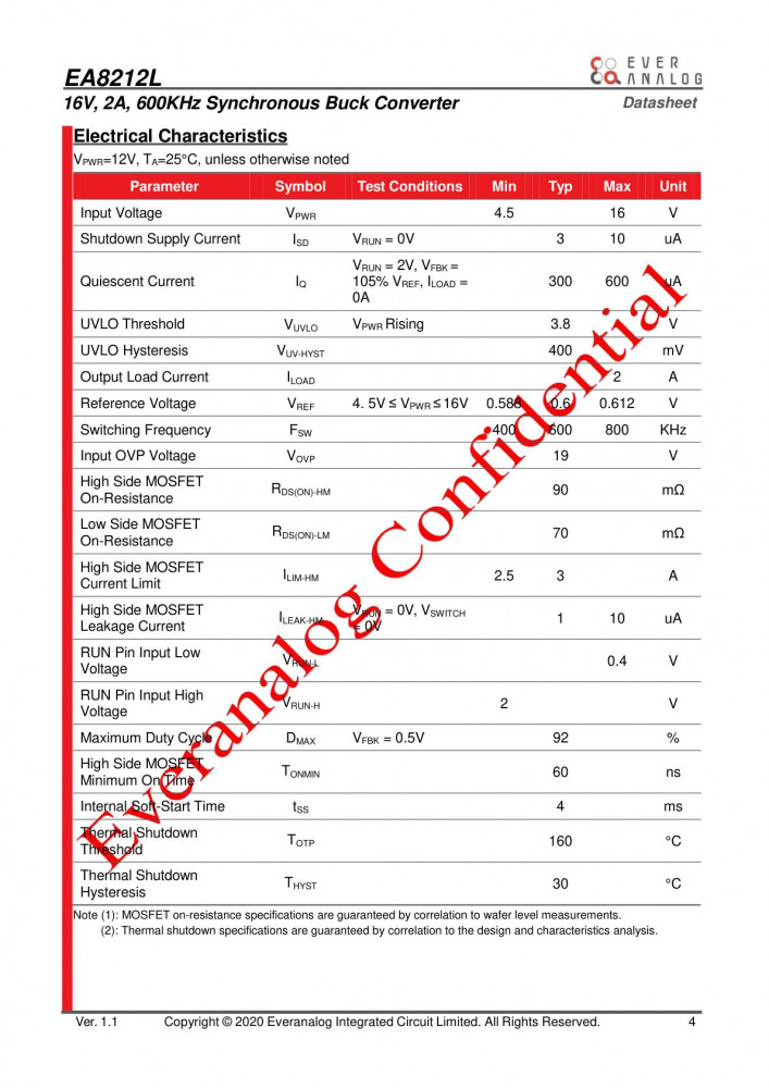 EA8212LT6R datasheet page 4