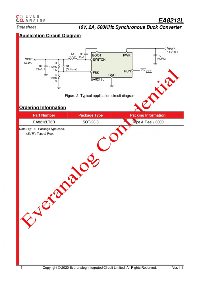 EA8212LT6R datasheet page 5