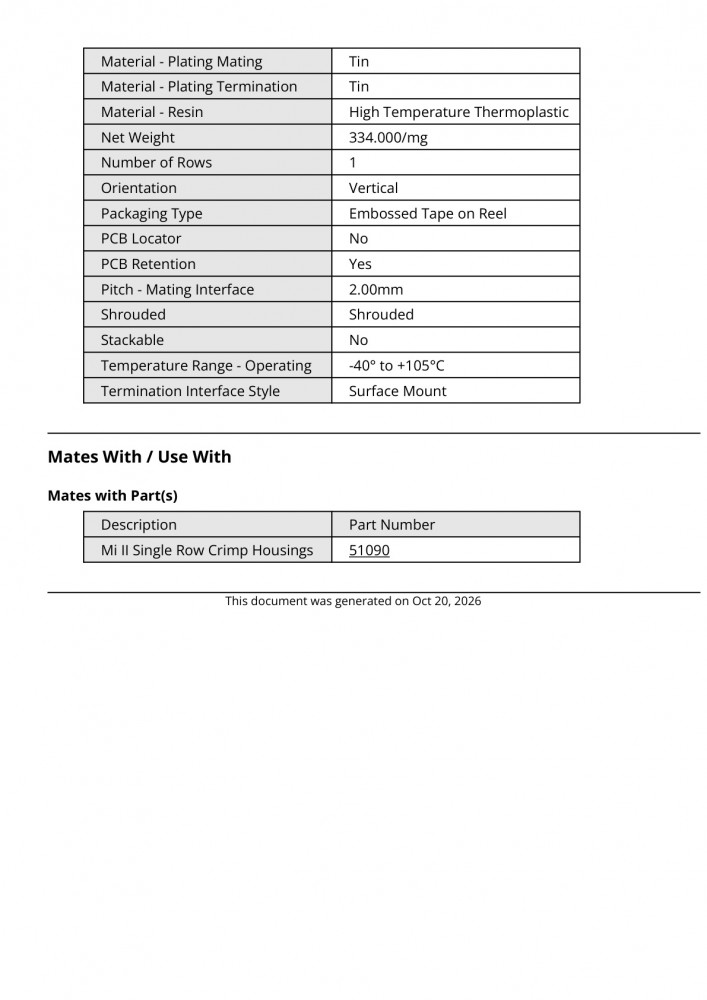 MOLEX 554600372 technical document preview, page 3