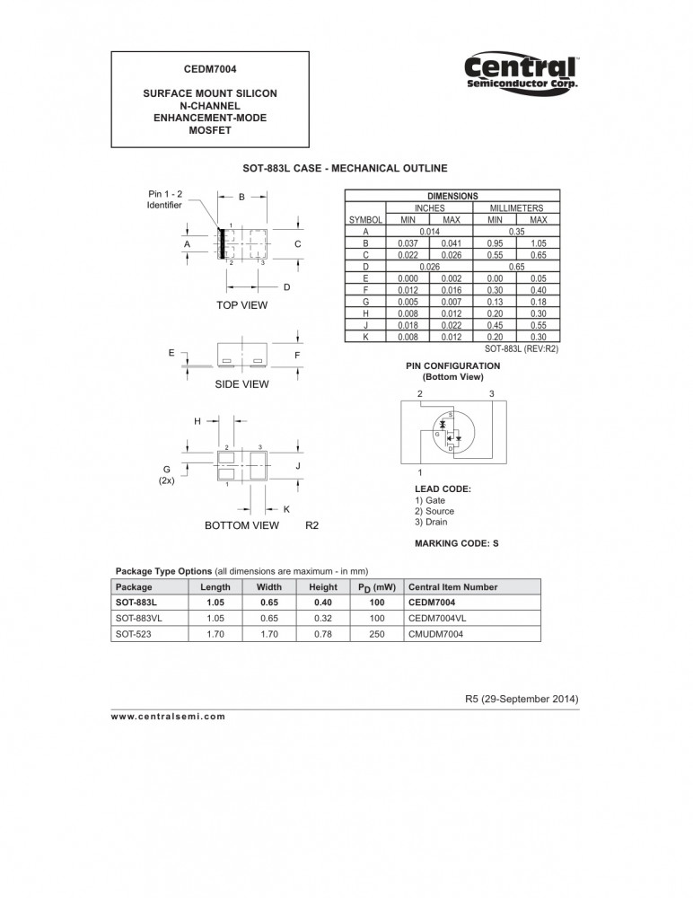 CEDM7004 datasheet page 2