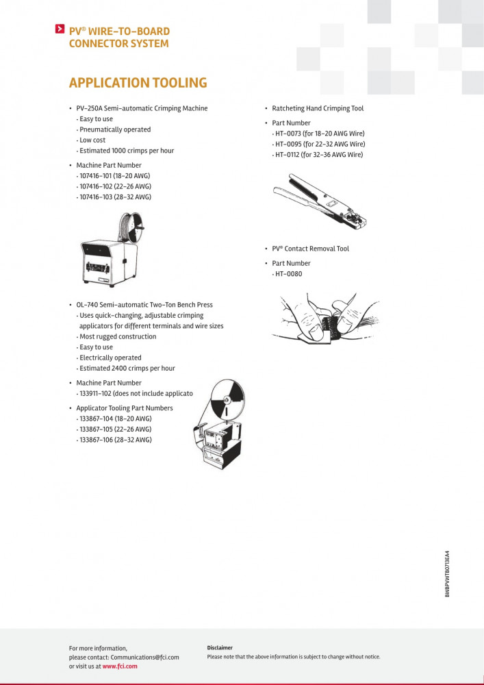 PV wire-to-board connector system document page 5