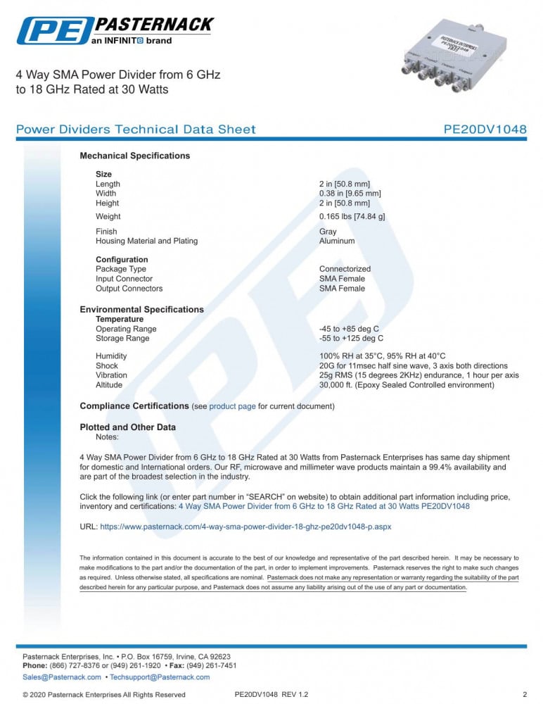 PE20DV1048 datasheet page 2