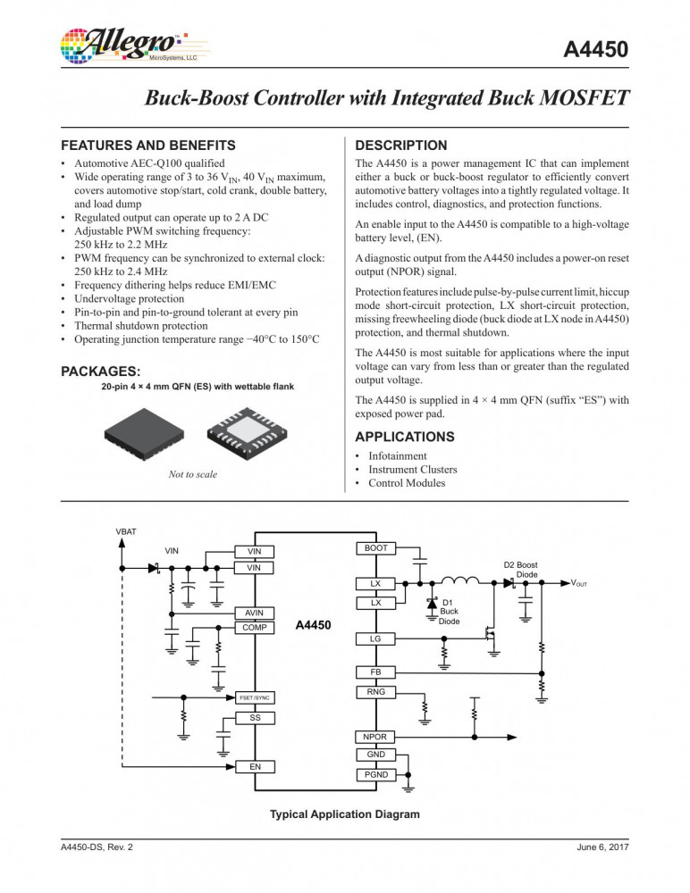 A4450 datasheet page 1