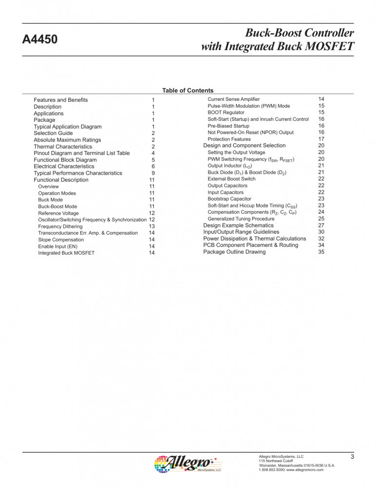 A4450 datasheet page 3