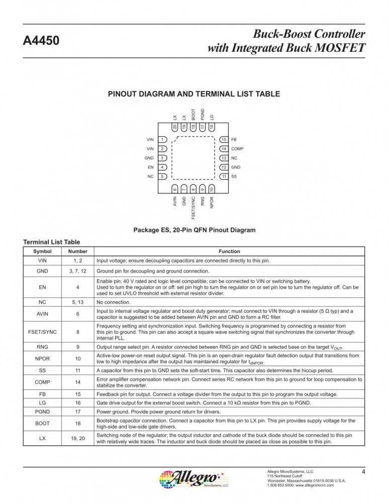 A4450 datasheet page 4
