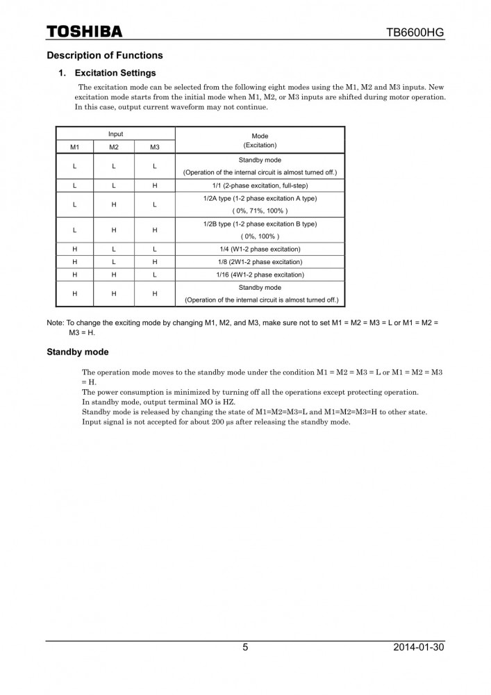 TB6600HG datasheet page 5