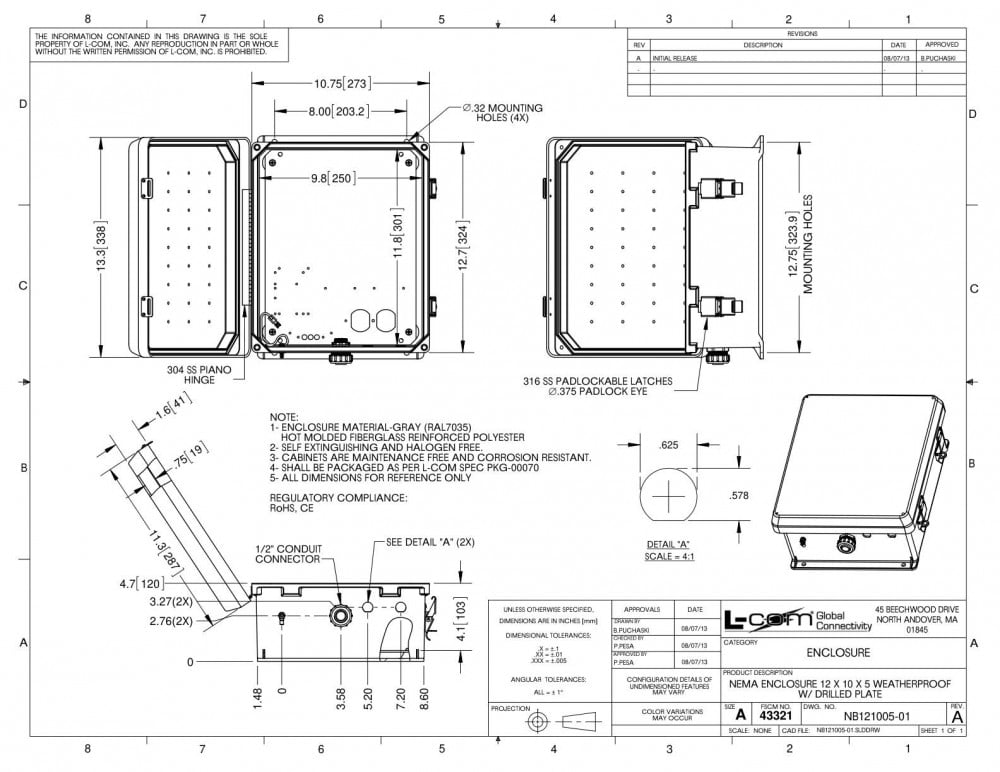 L-com NB121005-01 technical document preview