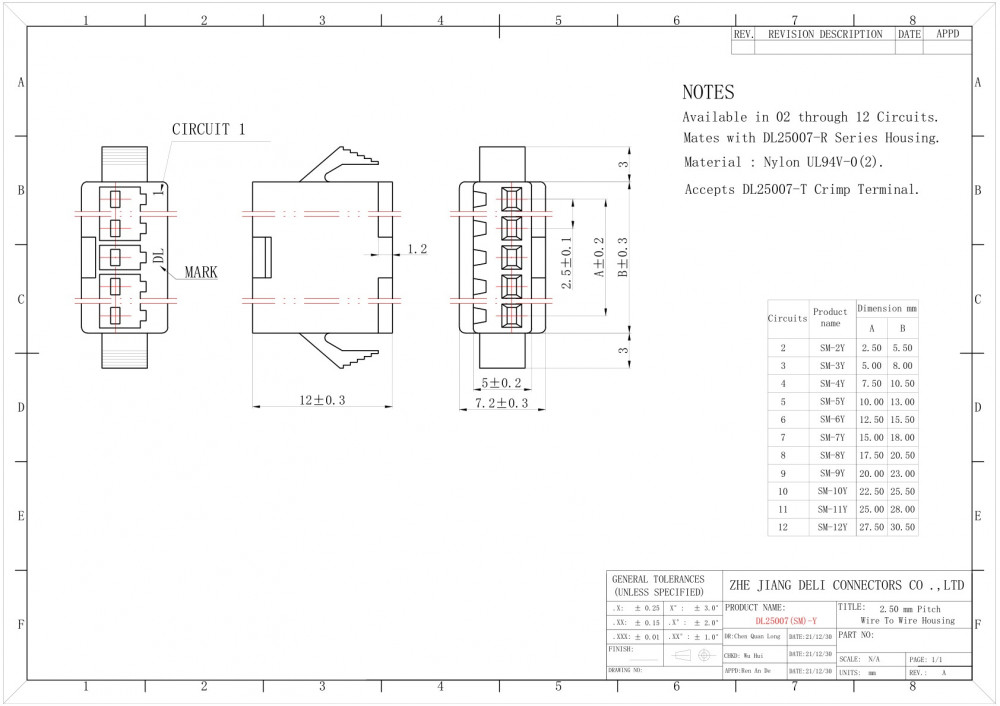 DLL SM-2PS technical drawing page 2