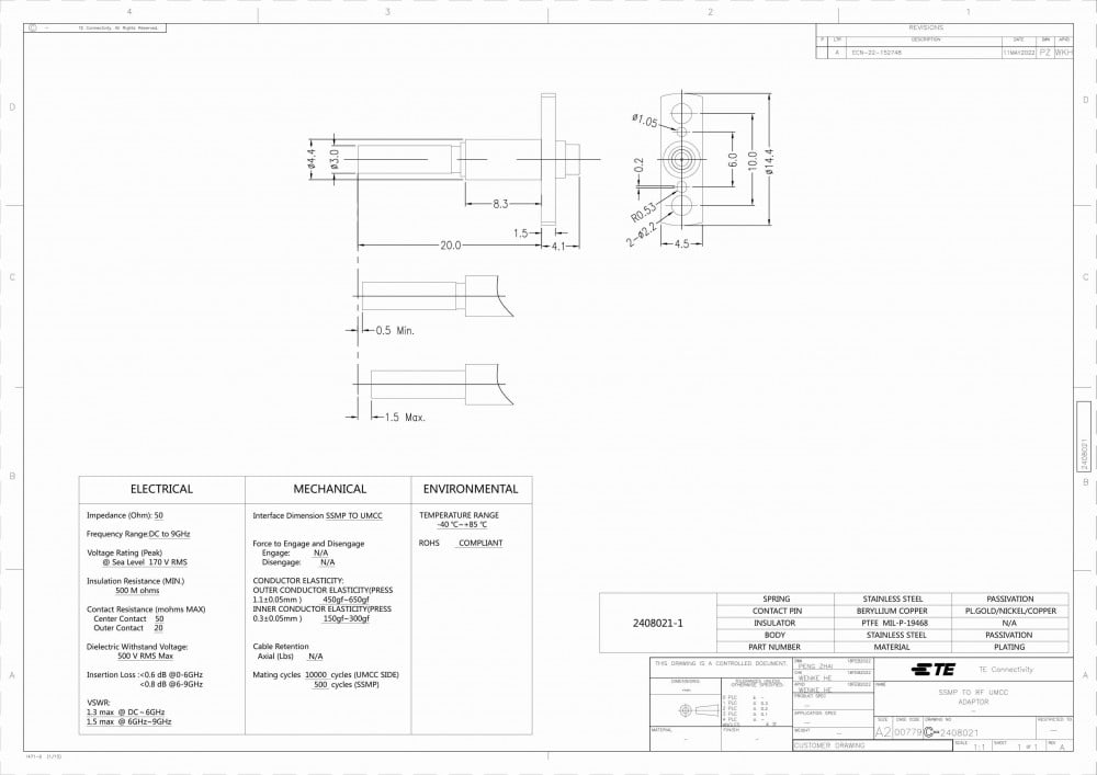 TE Connectivity 2408021-1 technical drawing preview