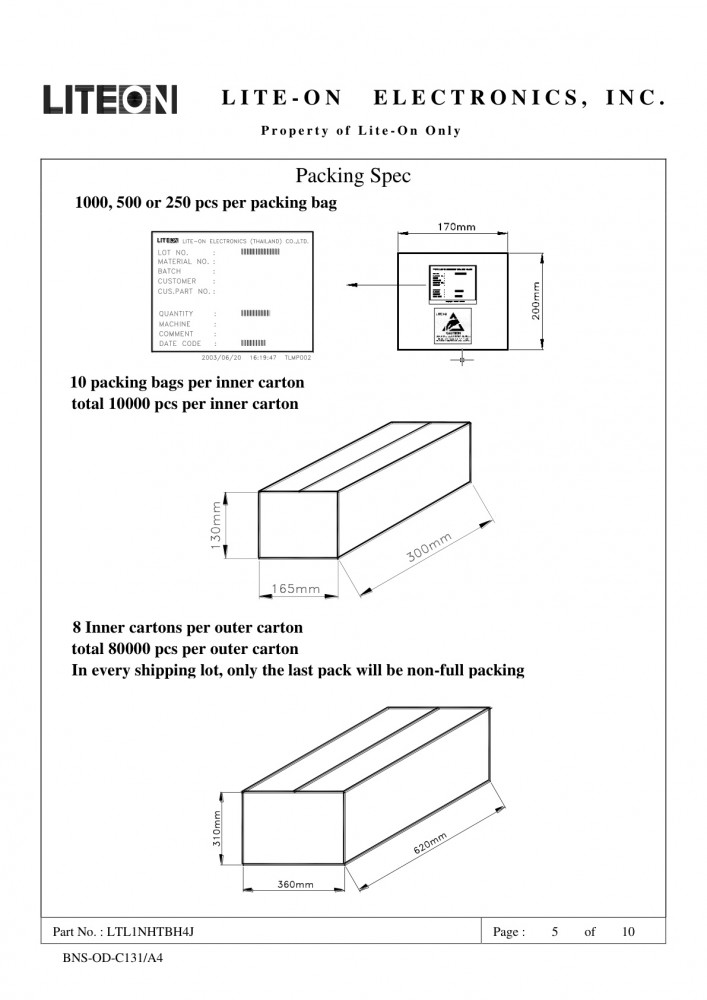 LTL1NHTBH4J datasheet page 6