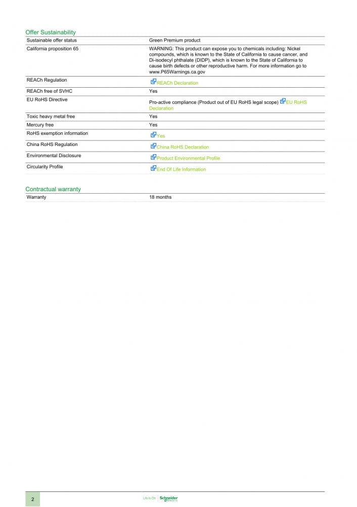 9001BW255 technical document page 2