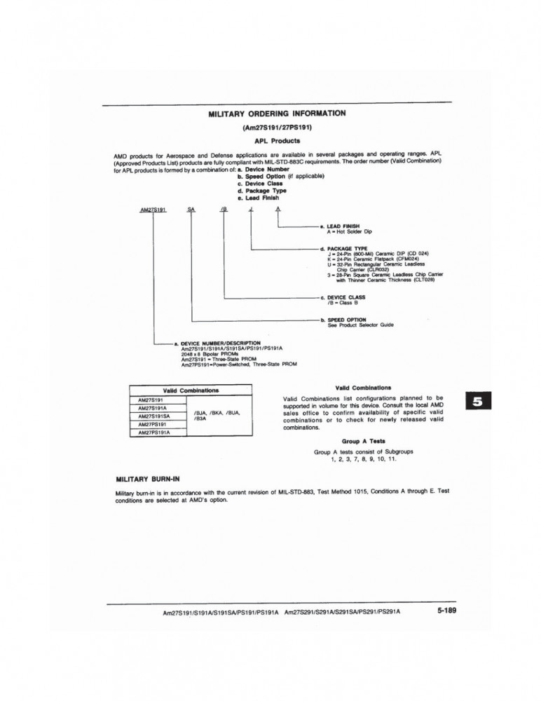 27S191AJC datasheet page 5