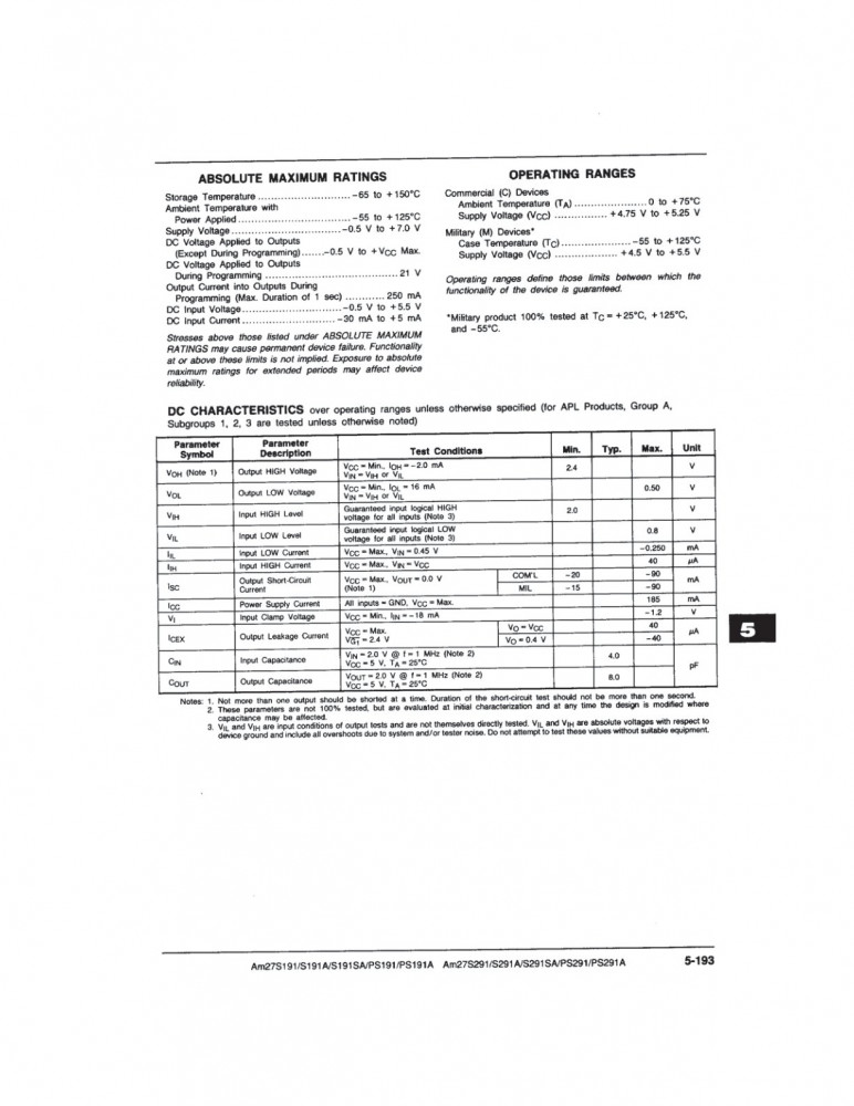 27S191AJC datasheet page 9