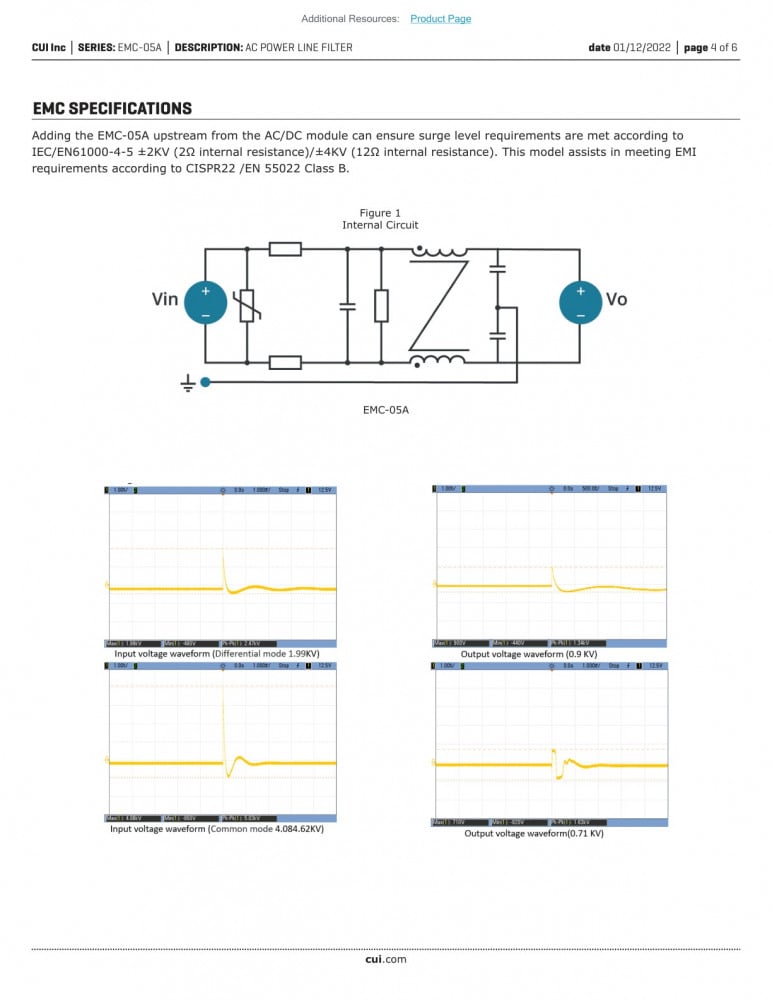 EMC-05A datasheet page 4