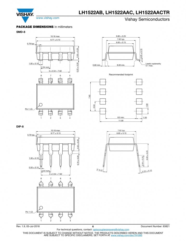 LH1522 datasheet page 6