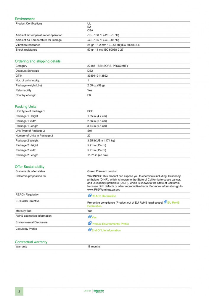 XS618B4PAM12 technical document page 2