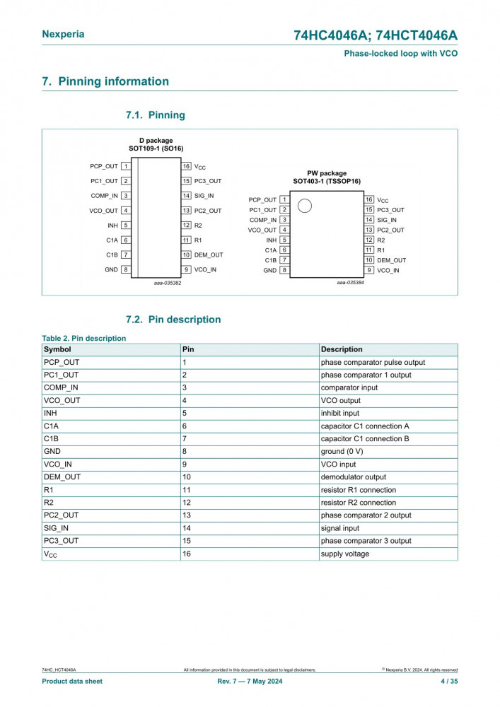74HCT4046AD,118 datasheet page 4