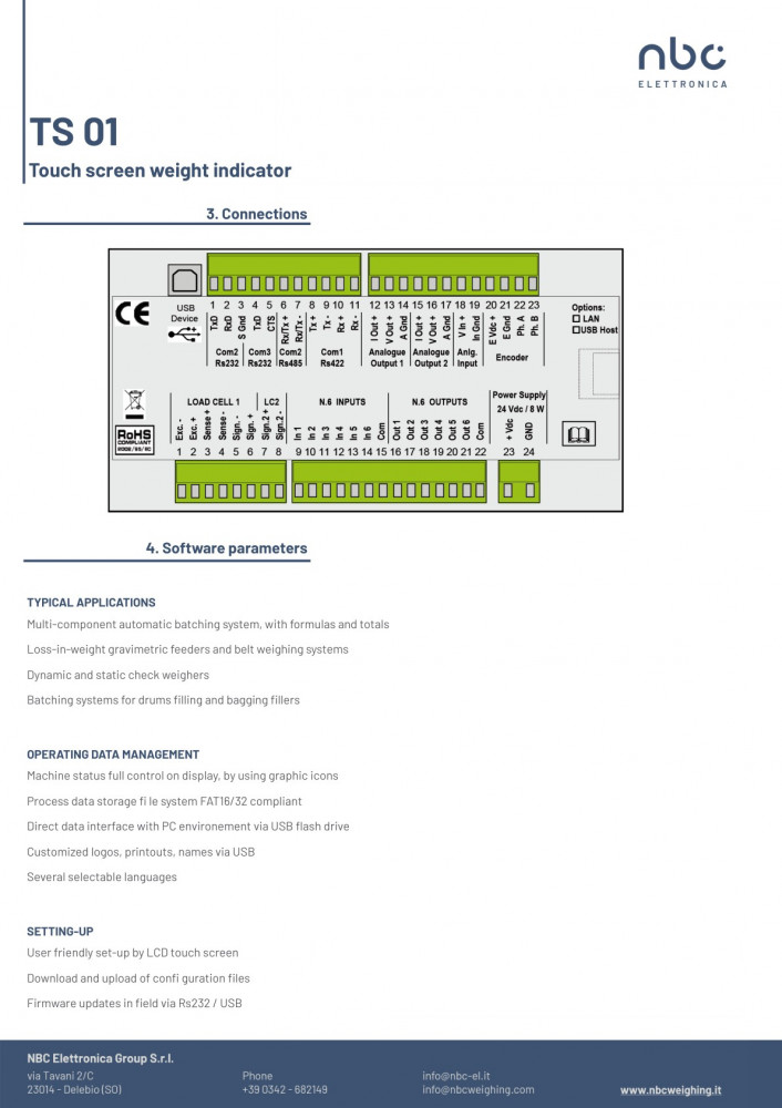 TS 01 product documentation page 2