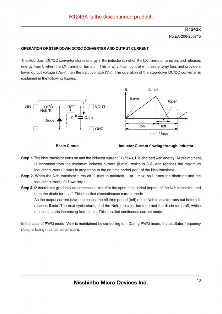 R1243x datasheet page 10