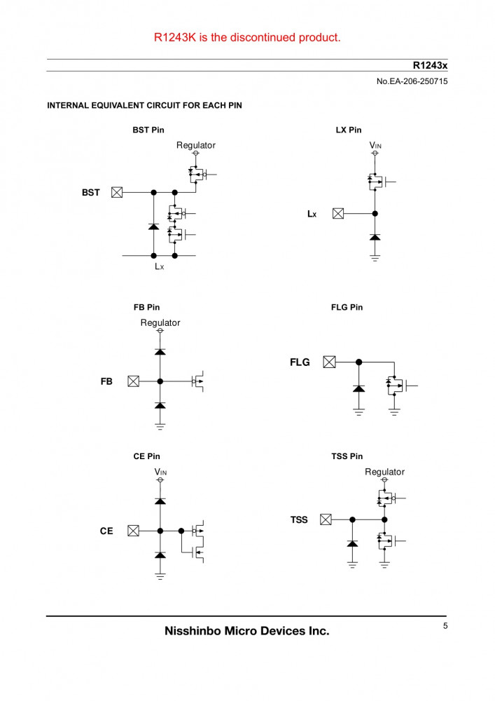 R1243x datasheet page 5