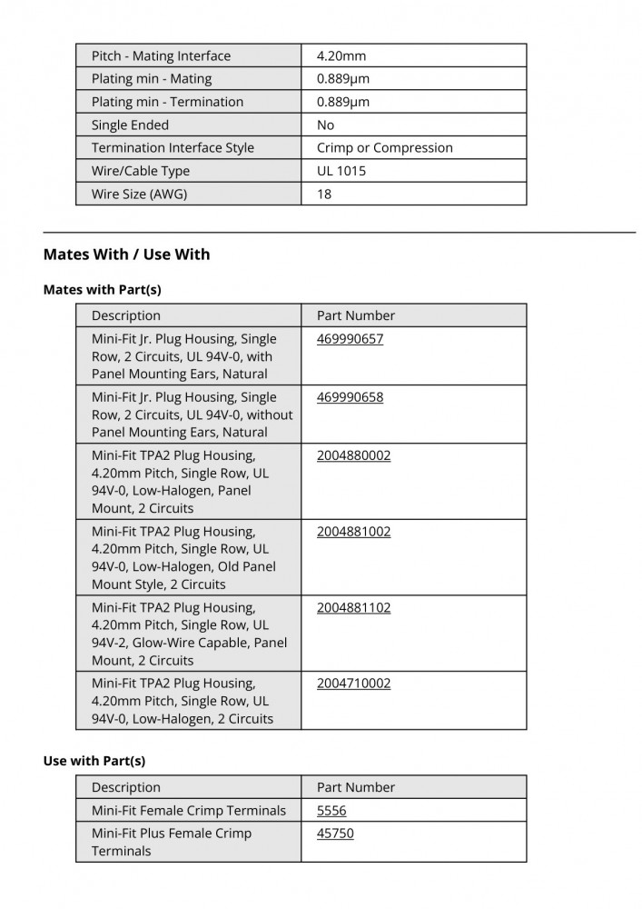 Technical document page 3 for product reference