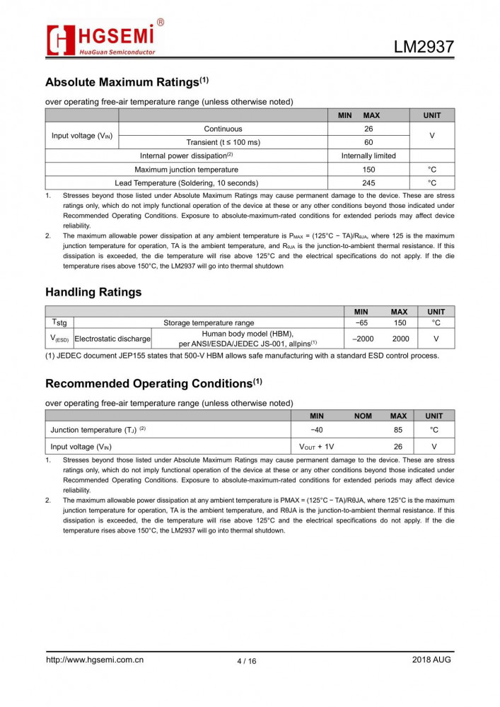 LM2937 datasheet page 4