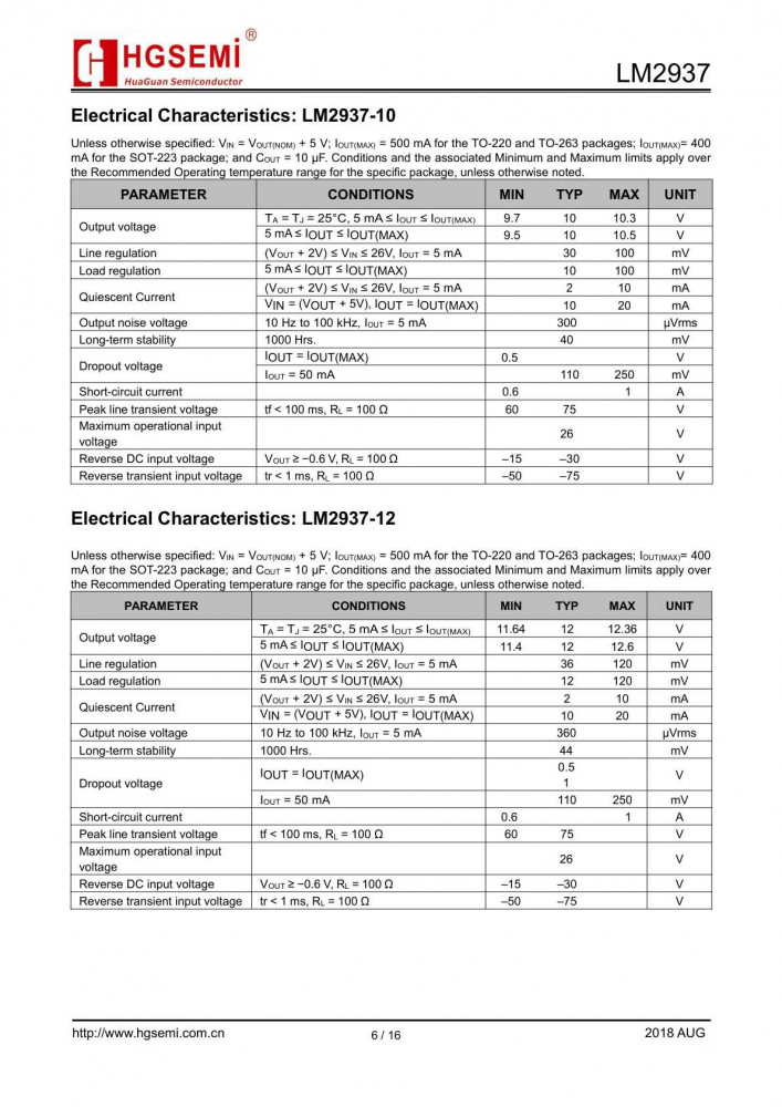 LM2937 datasheet page 6