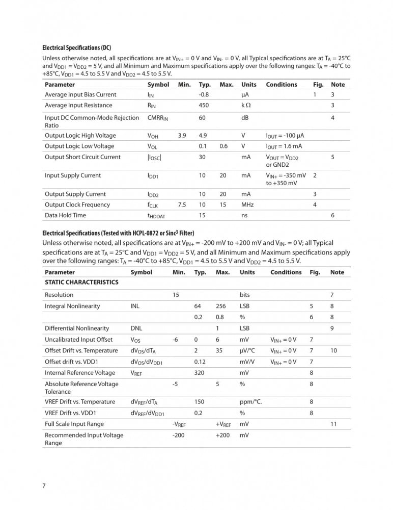 HCPL-7560 datasheet page 7