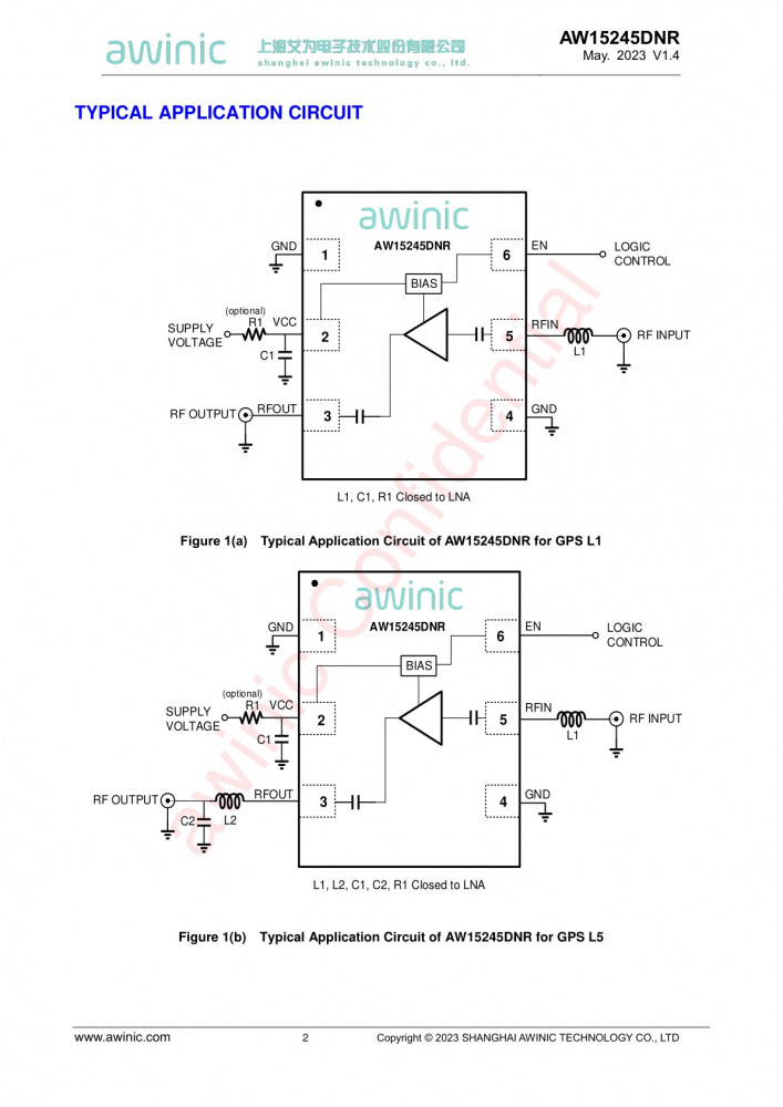 AW15245DNR datasheet page 2