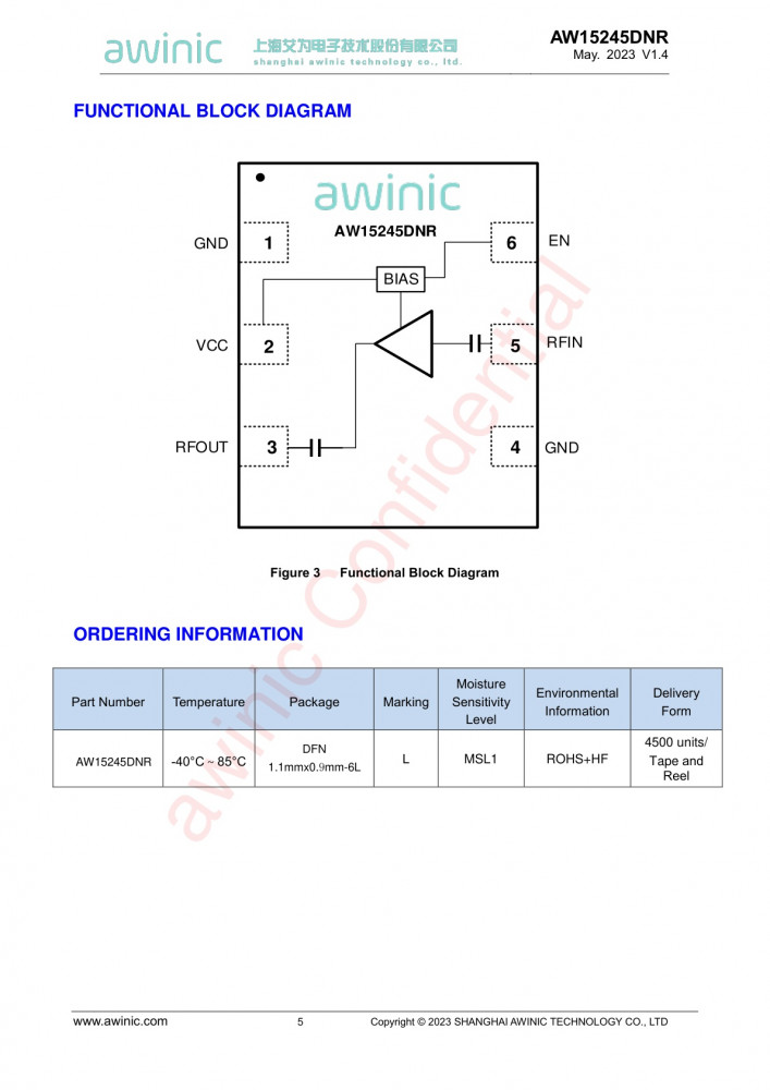 AW15245DNR datasheet page 5