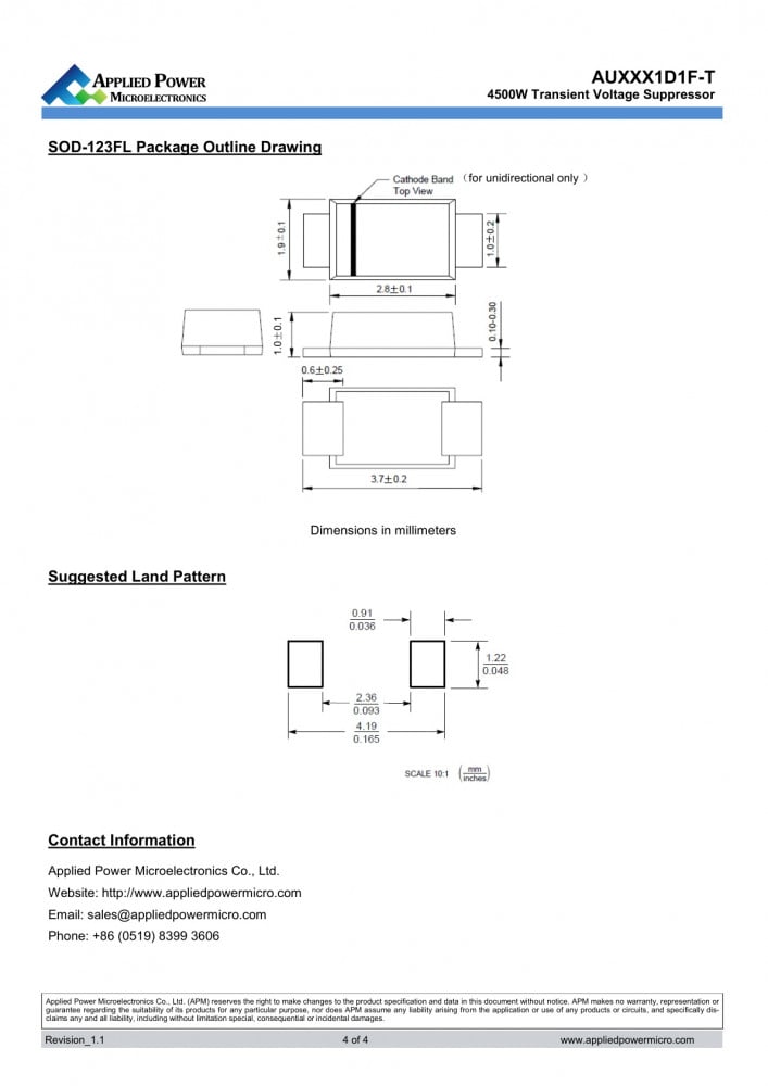 AU2451D1F-T datasheet page 4