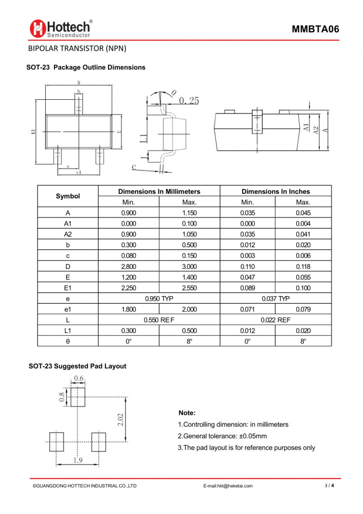 MMBTA06 datasheet page 3