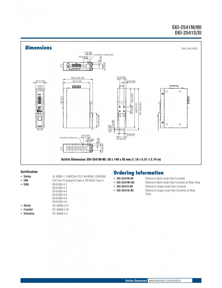 EKI-2541M technical document, page 2