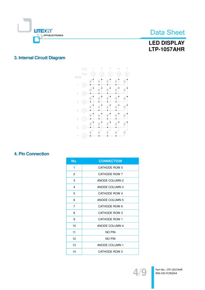 LTP-1057AHR datasheet page 5