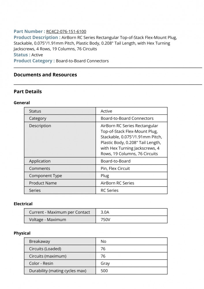 RC4C2-076-151-6100 technical document image, page 1