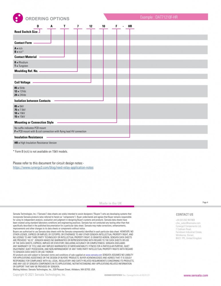 DBT72405-HR technical document page 4