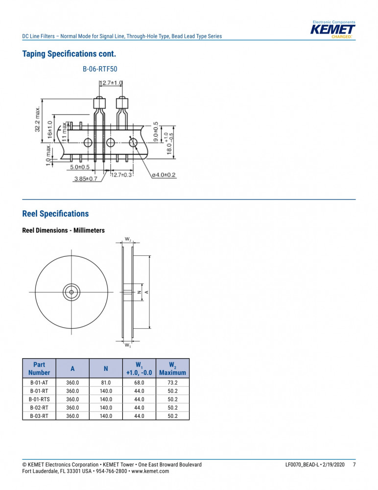 KEMET B-03-RT datasheet page 7