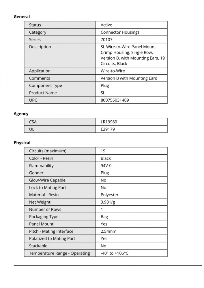 MOLEX 701070053 product document image 2