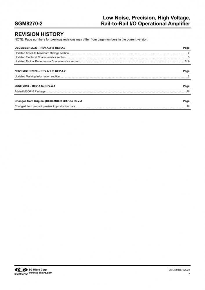 SGM8270-2 datasheet page 7