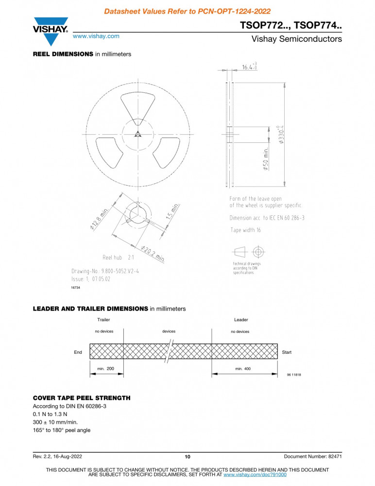 TSOP77236TT datasheet page 10